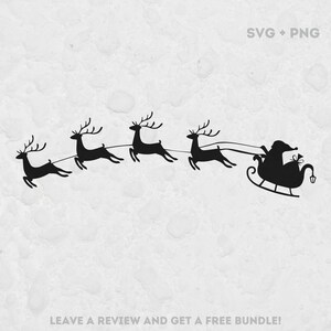 Santa SVG, Svg File for Cricut, Santa Cut File, Flying Santa SVG, Santa ...