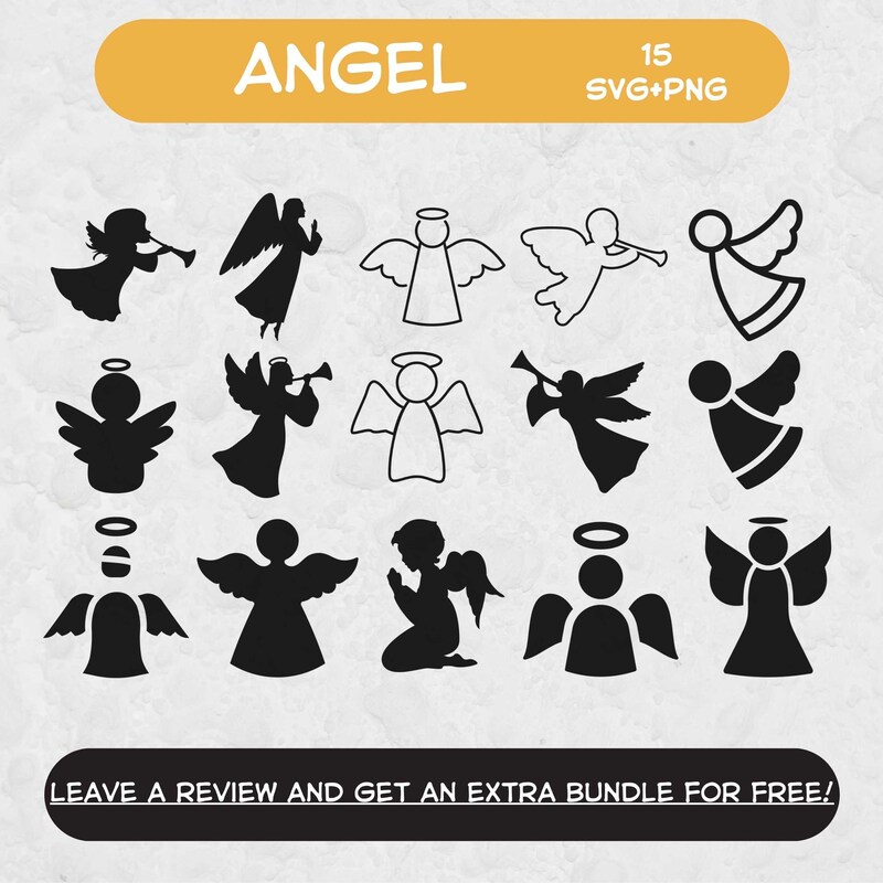Angel Svg - Etsy