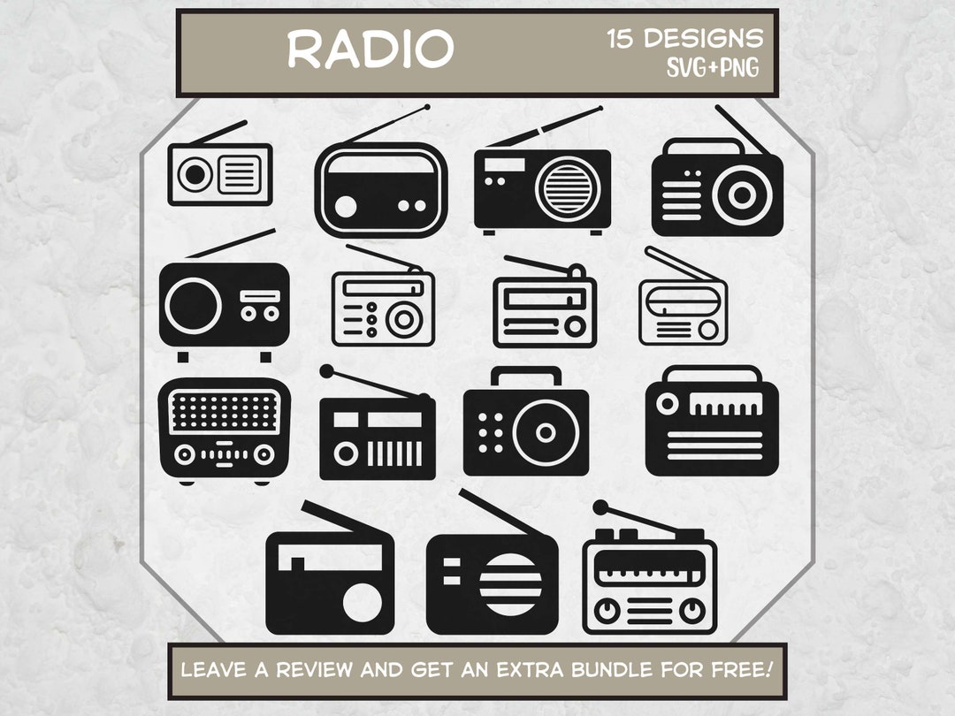 Vintage Radio SVG, Svg Files for Cricut, Radio PNG, Music Svg, Radio ...