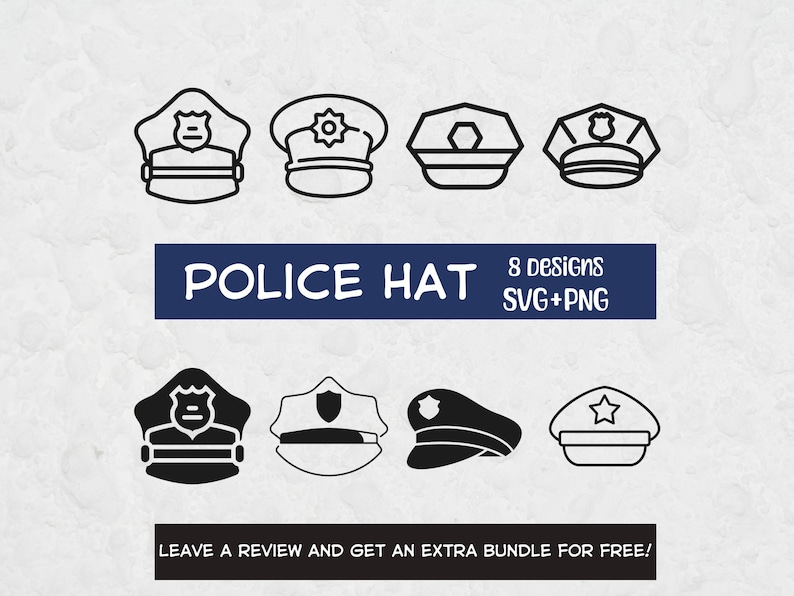 Police Hat Svg Svg Files for Cricut Police SVG Police Hat - Etsy