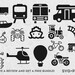 Transportation SVG Bundle, Svg Files for Cricut, Bus Clipart, Car ...
