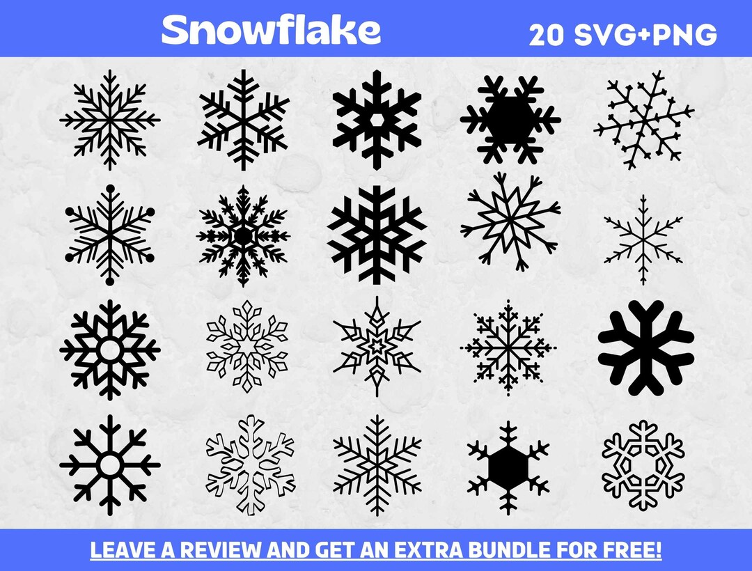 Snowflakes SVG Bundle, SVG Files for Cricut, Snowflake SVG, Snowflake ...