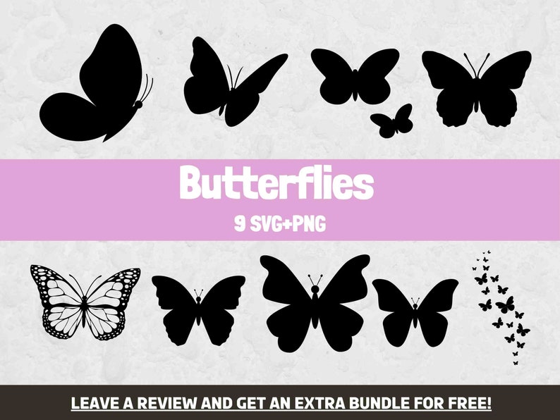 Butterflies Svg Svg Files for Cricut Zoo Svg Nature Svg - Etsy