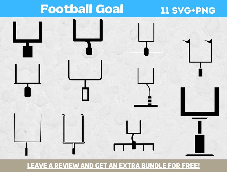 Football Goal SVG Bundle, Field Goal SVG, American Football Goal Post ...