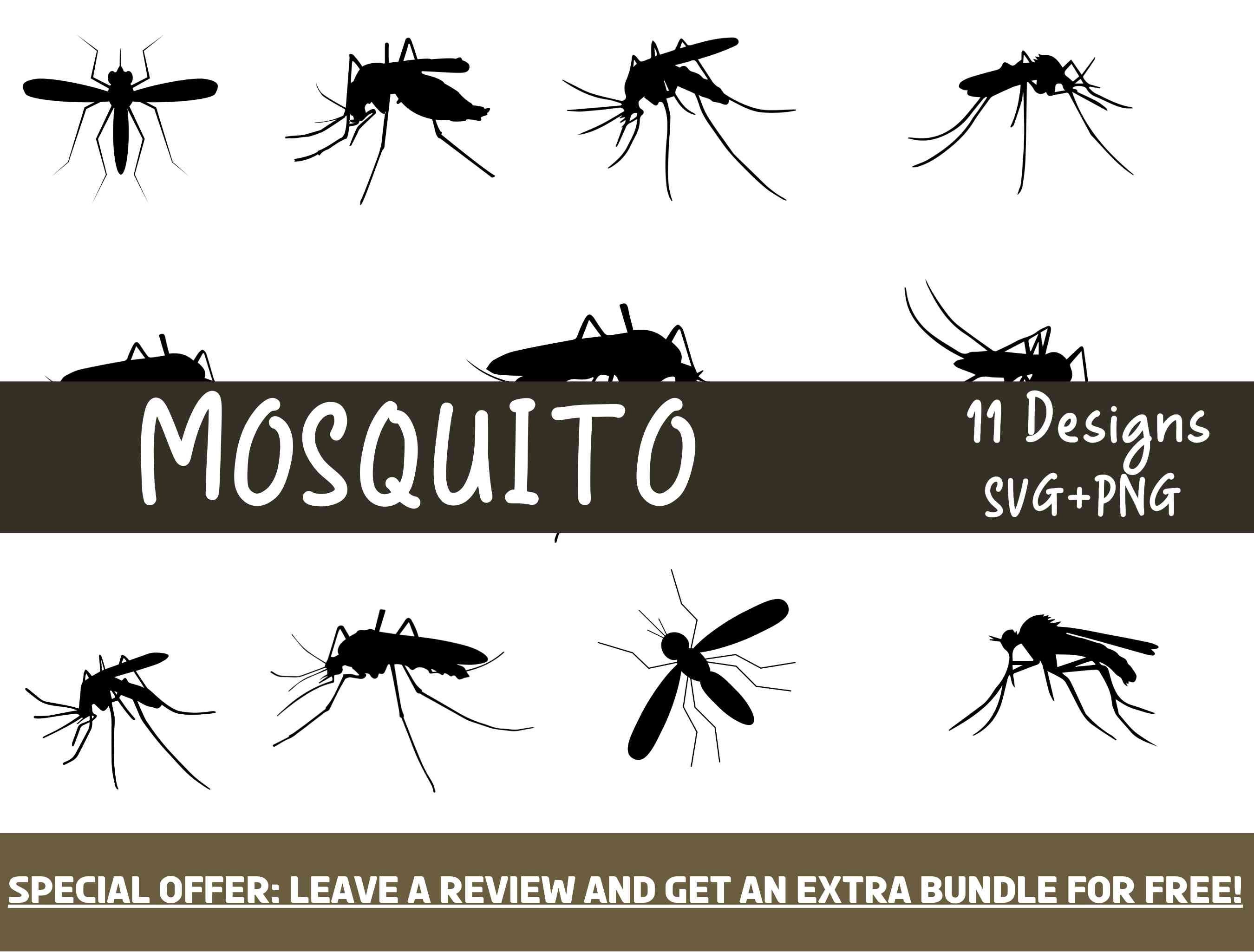Mosquito Svg Bundle Svg Files for Cricut Insect Svg - Etsy Canada