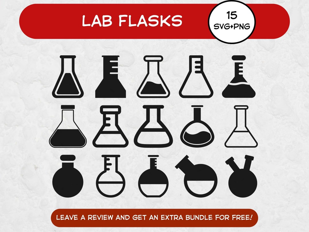 Laboratory Flasks SVG Bundle, Svg Files for Cricut, SVG Cut Files ...
