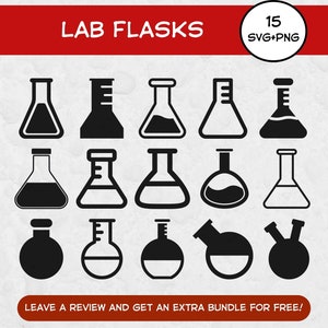 Laboratory Flasks SVG Bundle, Svg Files for Cricut, SVG Cut Files ...