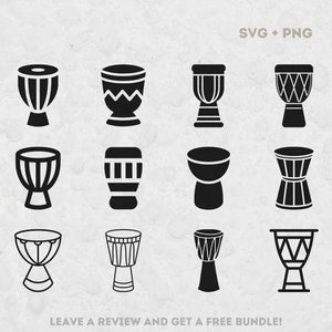 Djembe Drum SVG, Svg Files for Cricut, Djembe SVG, Drum Clipart, Drum ...