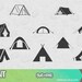 Tent Svg Bundle, Tent Cut Files, Outdoor Svg, Svg Files for Cricut ...