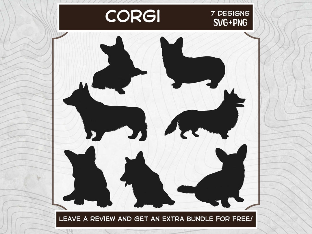 Corgi Svg, Svg Files for Cricut, Corgi Silhouette, Corgi Clipart Image ...