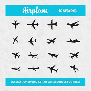 Airplane Svg, SVG Files for Cricut, Airplane Clipart Image, Airplane ...