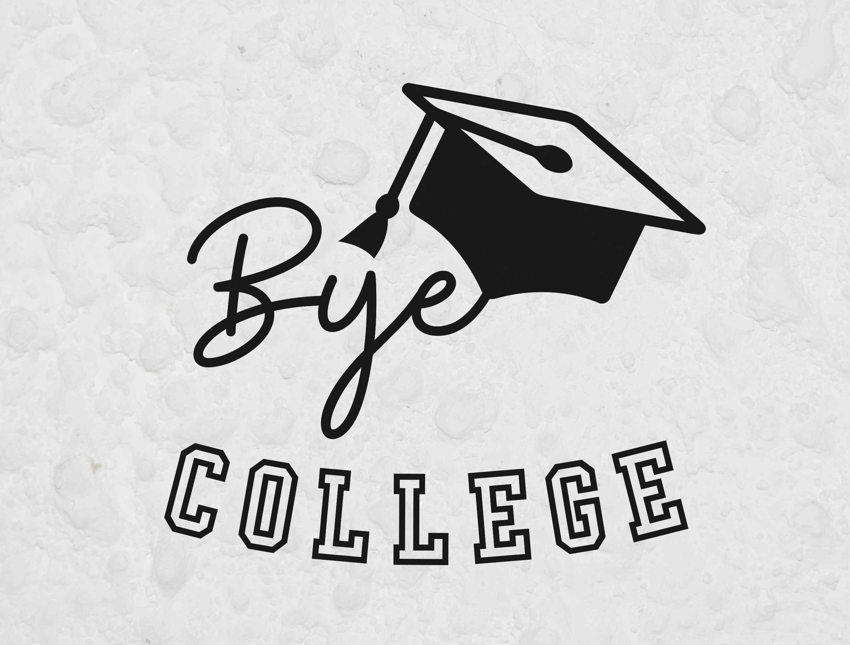Bye College Svg Archivos SVG para Cricut Último día de SVG - Etsy México