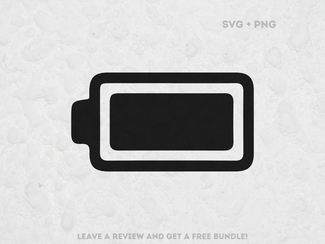 Battery Icon Svg, SVG Files for Cricut, Battery Cut File, Battery SVG ...