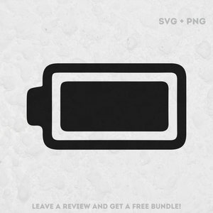 Battery Icon Svg, SVG Files for Cricut, Battery Cut File, Battery SVG ...