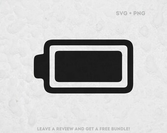 Battery Svg Bundle, Low Battery Svg, Vector Cut File for Cricut ...