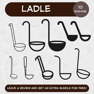 Ladle SVG, SVG Files for Cricut, Kitchen Svg, Spoon Svg, Kitchen ...