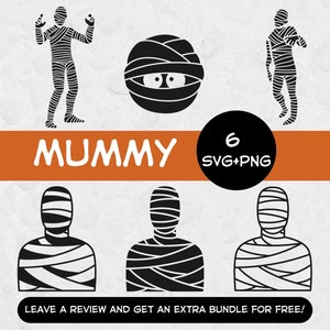 Mummy Svg Bundle, Svg Files for Cricut, Mummy Clipart, Mummy ...