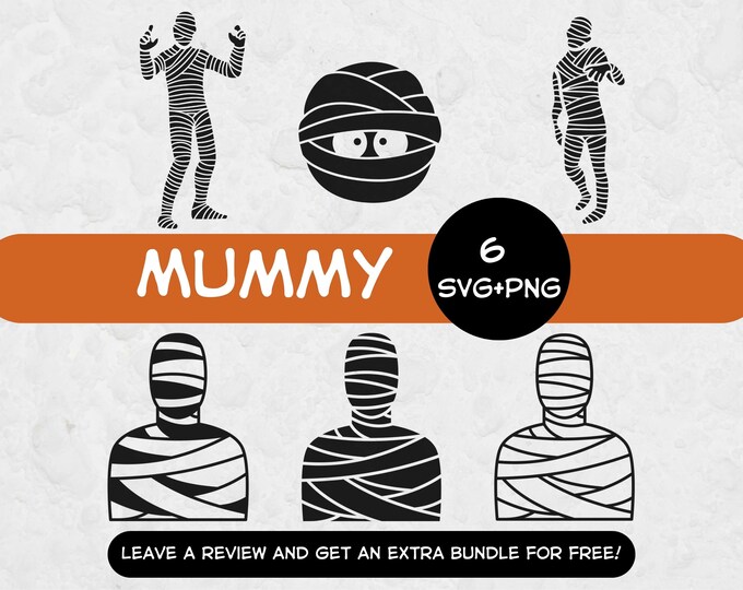 Mummy Svg Bundle, Svg Files for Cricut, Mummy Clipart, Mummy ...
