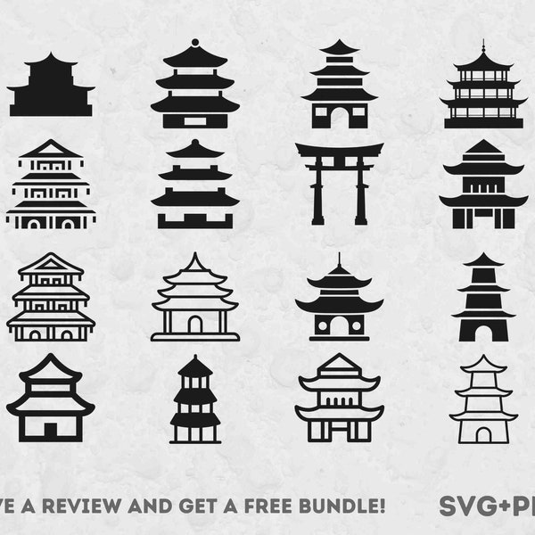 Pagoda Svg Japanese Pagoda Clipart - Etsy