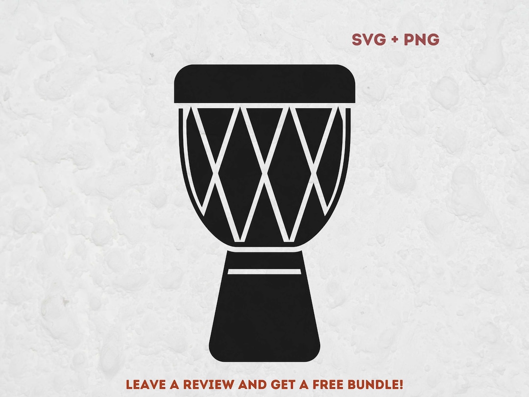 Djembe SVG, Svg Files for Cricut, Djembe Drum, Drum Clipart, Goblet ...