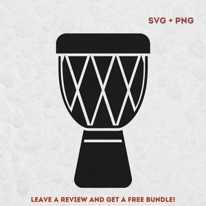 Djembe SVG, Svg Files for Cricut, Djembe Drum, Drum Clipart, Goblet ...