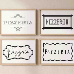 Pizzeria SVG Bundle, SVG Files for Cricut, Pizzeria Sign, Art Deco Svg ...