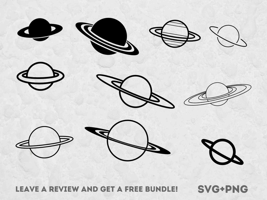 Saturn SVG, SVG Files for Cricut, Space SVG, Saturn Clipart, Planet ...