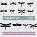 Dragonfly Svg Bundle, Svg Files for Cricut, Dragonfly Clipart, Insect ...