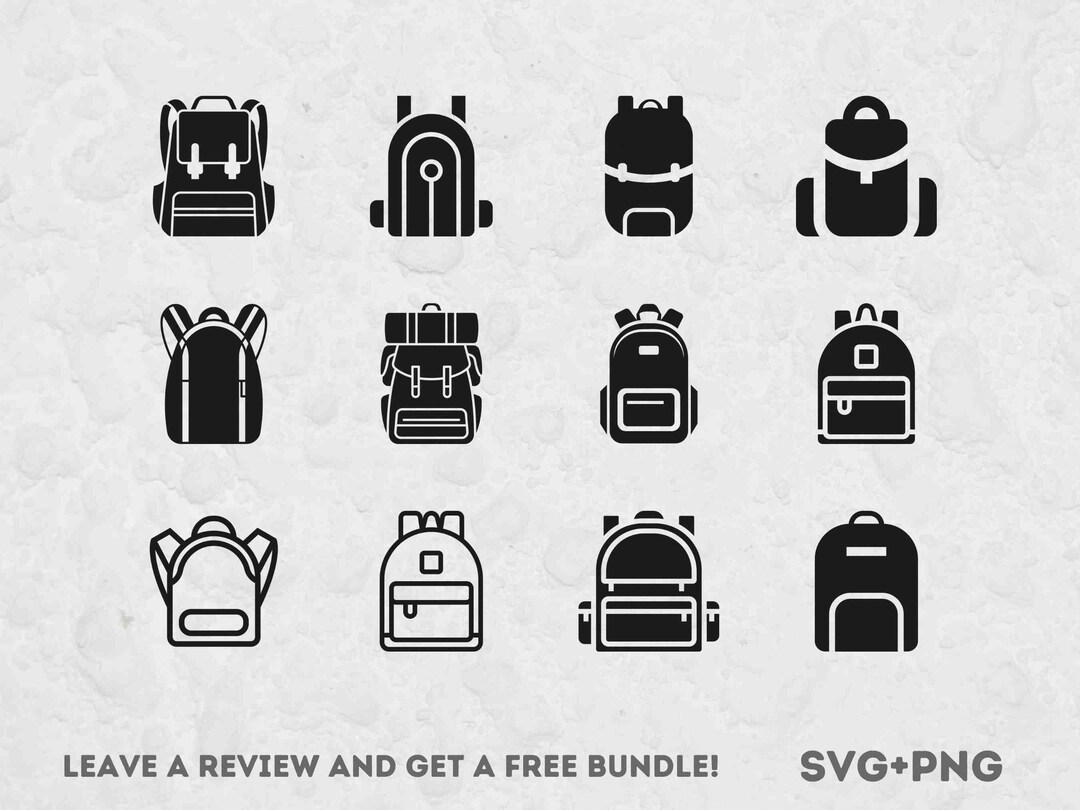 Backpack SVG Bundle, SVG Files for Cricut, Luggage Svg, Backpack ...