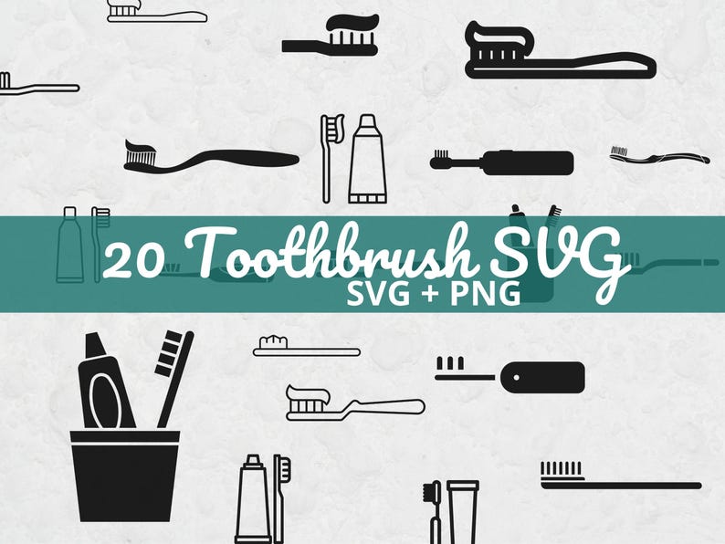 Toothbrush SVG Bundle, Toothbrush SVG for Cricut, Dental SVG ...