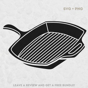 Grill Pan SVG, SVG Files for Cricut, Grill SVG, Grill Icon, Cooking Svg ...