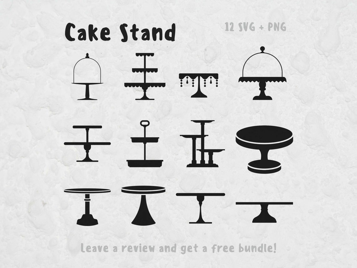 Cake Stand SVG, SVG Files for Cricut, Baking Svg, Cake Svg, Stand SVG ...