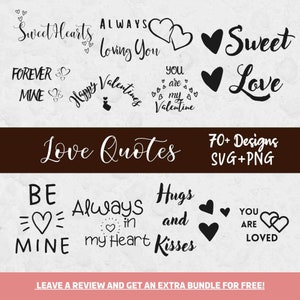 Large Love PNG Bundle, SVG Files for Cricut, Love Svg, Anniversary Svg ...