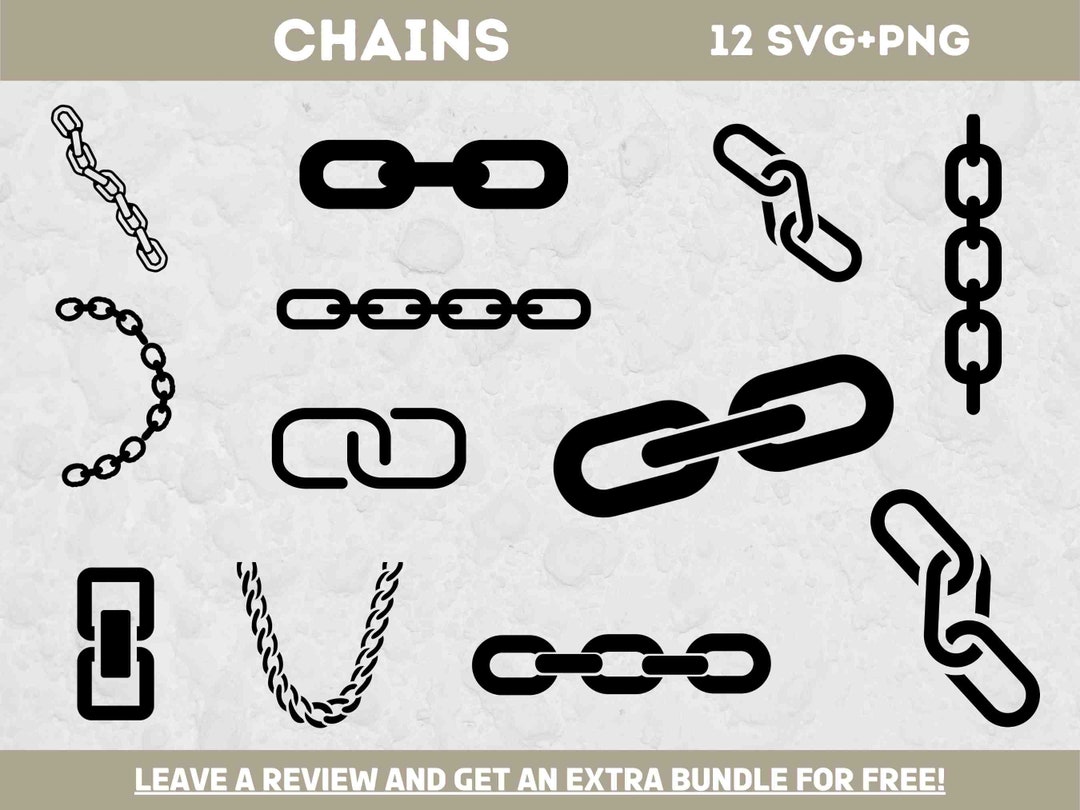 Chains SVG Bundle, Chain Clipart, Police SVG, Svg Files for Cricut, Law ...