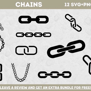 Chains SVG Bundle, Chain Clipart, Police SVG, Svg Files for Cricut, Law ...