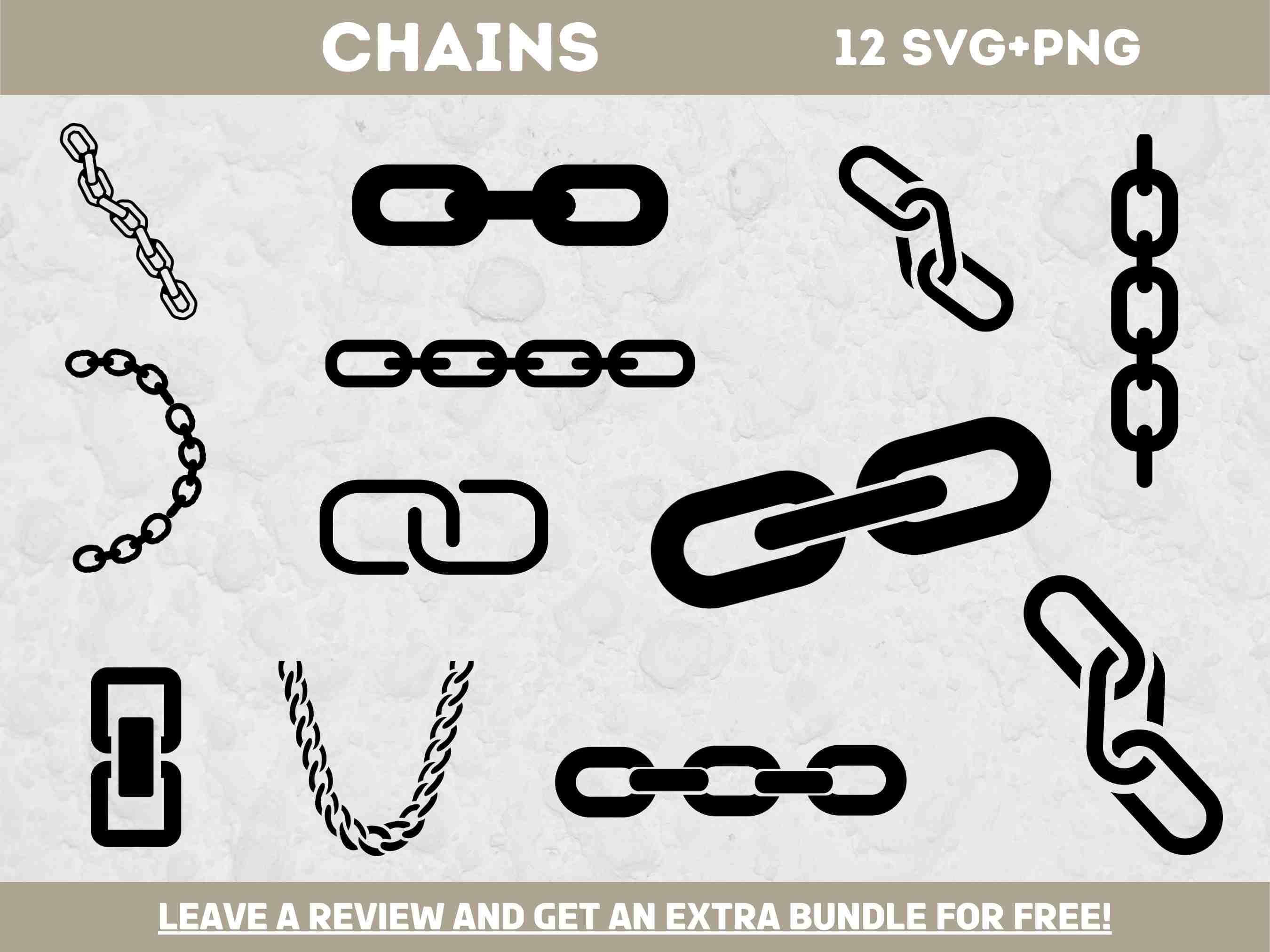 Cadenas SVG Bundle Chain Clipart Police SVG archivos Svg - Etsy México