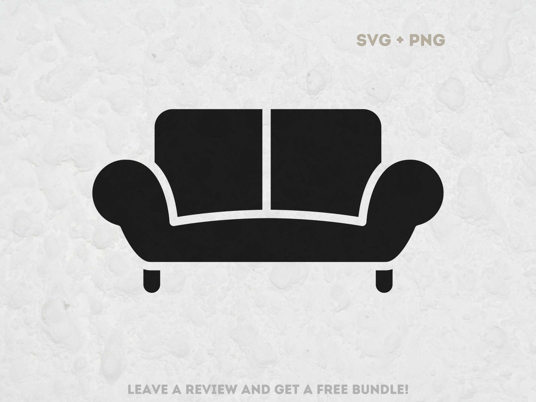 Couch Silhouette Svg, SVG Files for Cricut, Furniture Clipart Image ...