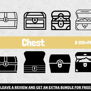 Chest SVG, Treasure Chest Svg, Pirate Clipart, SVG Files for Cricut ...