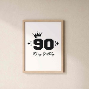 90th Birthday Svg, SVG Files for Cricut, Shirt Design SVG, My Birthday ...