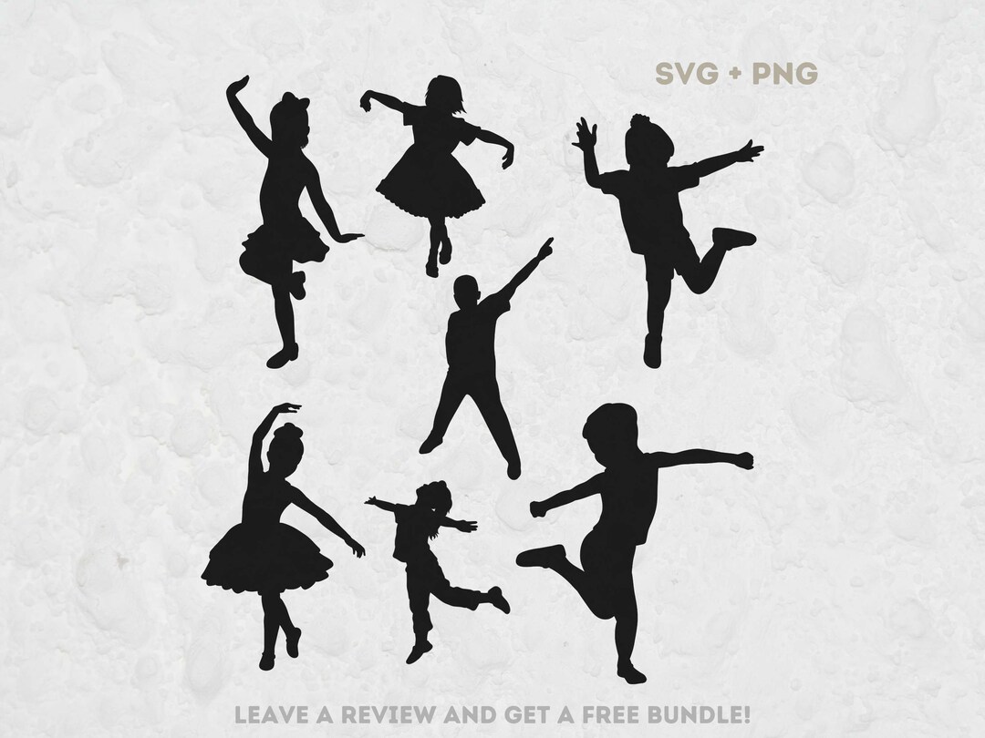 Dancing Children Svg Bundle, SVG Files for Cricut, Dance Silhouette ...