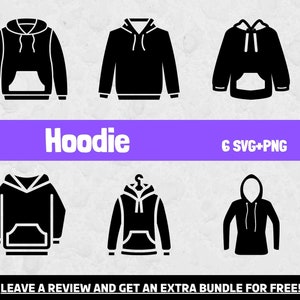 Hoodie Svg Bundle, Shirt Shapes, Clothing Svg, Wear Svg, Svg Files for ...