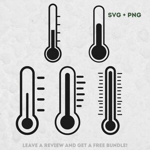 Thermometer Svg, SVG Files for Cricut, Temperature SVG, Weather SVG ...