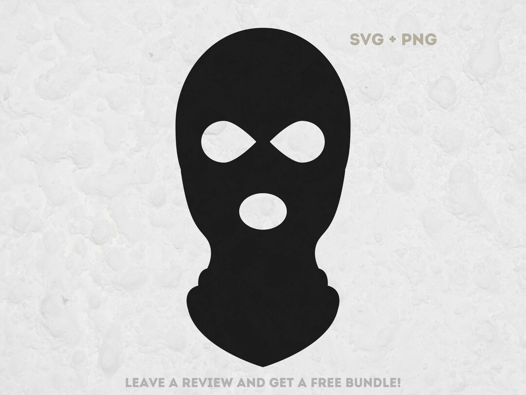 Ski Mask Svg, Svg Files for Cricut, Mask Clipart, Balaclava SVG, Winter ...