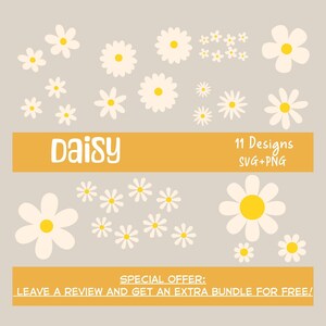 Daisy SVG, Daisy Cut Files, Daisy Vector, Daisy PNG, Flower Clipart ...
