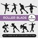 Rollerblade Silhouette Svg, SVG Files for Cricut, Rollerblade Clipart ...