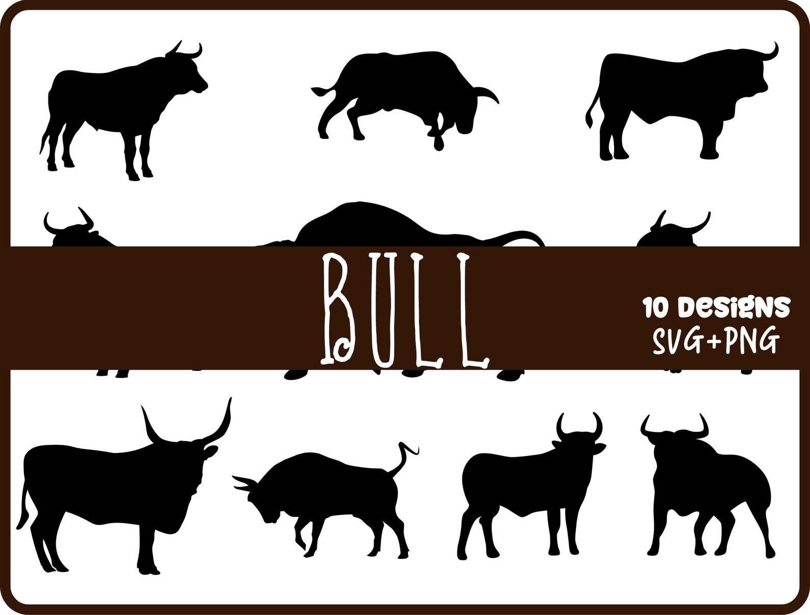Bull Svg Svg Files for Cricut Bull Clipart Texas SVG - Etsy