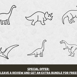 Dinosaur Svg Bundle, Dinosaur Outline, Dinosaur Cut Files, Dinosaur ...