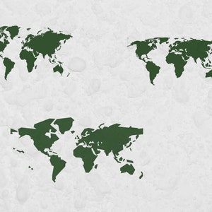 World Map SVG, Svg Files for Cricut, World Map Cut File, World Svg ...