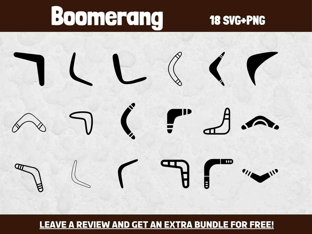 Boomerang Svg Bundle, SVG Files for Cricut, Boomerang Clipart Image ...