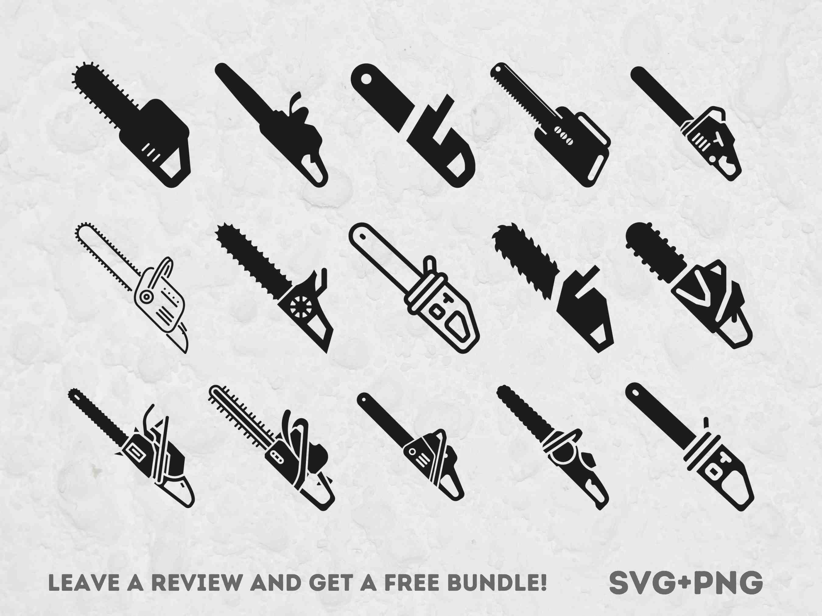 Chainsaw SVG Bundle Tool Svg Saw Clipart Svg Files for - Etsy